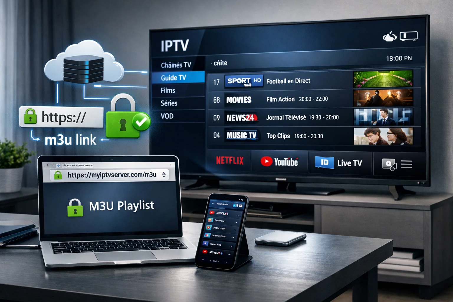 URL for IPTV